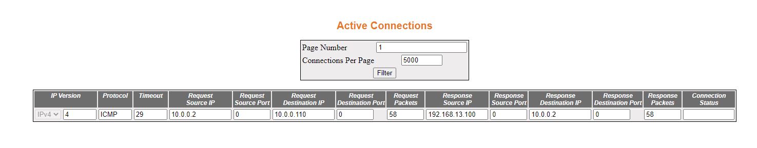 WebUI Destination NAT Configuration